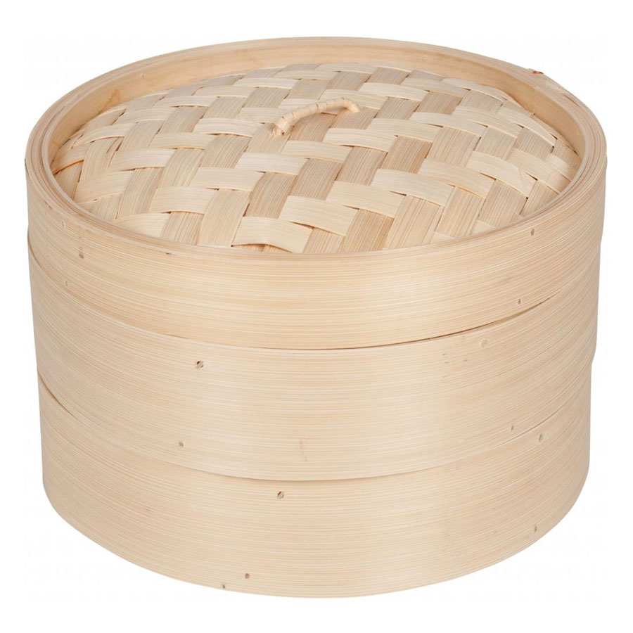 סטימר אידוי מבמבוק 2 קומות CutterPeeler 25cm - 4Chef